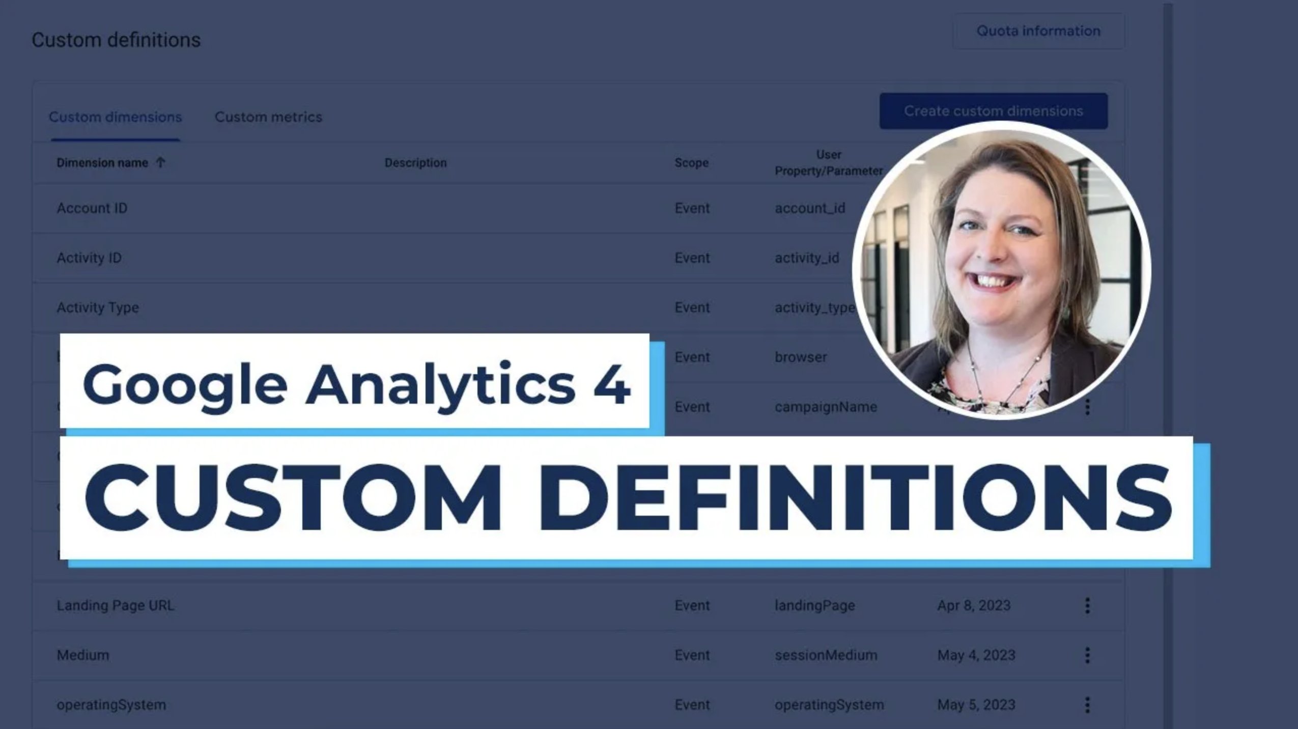 GA4: Custom Definitions | CTM Training Center