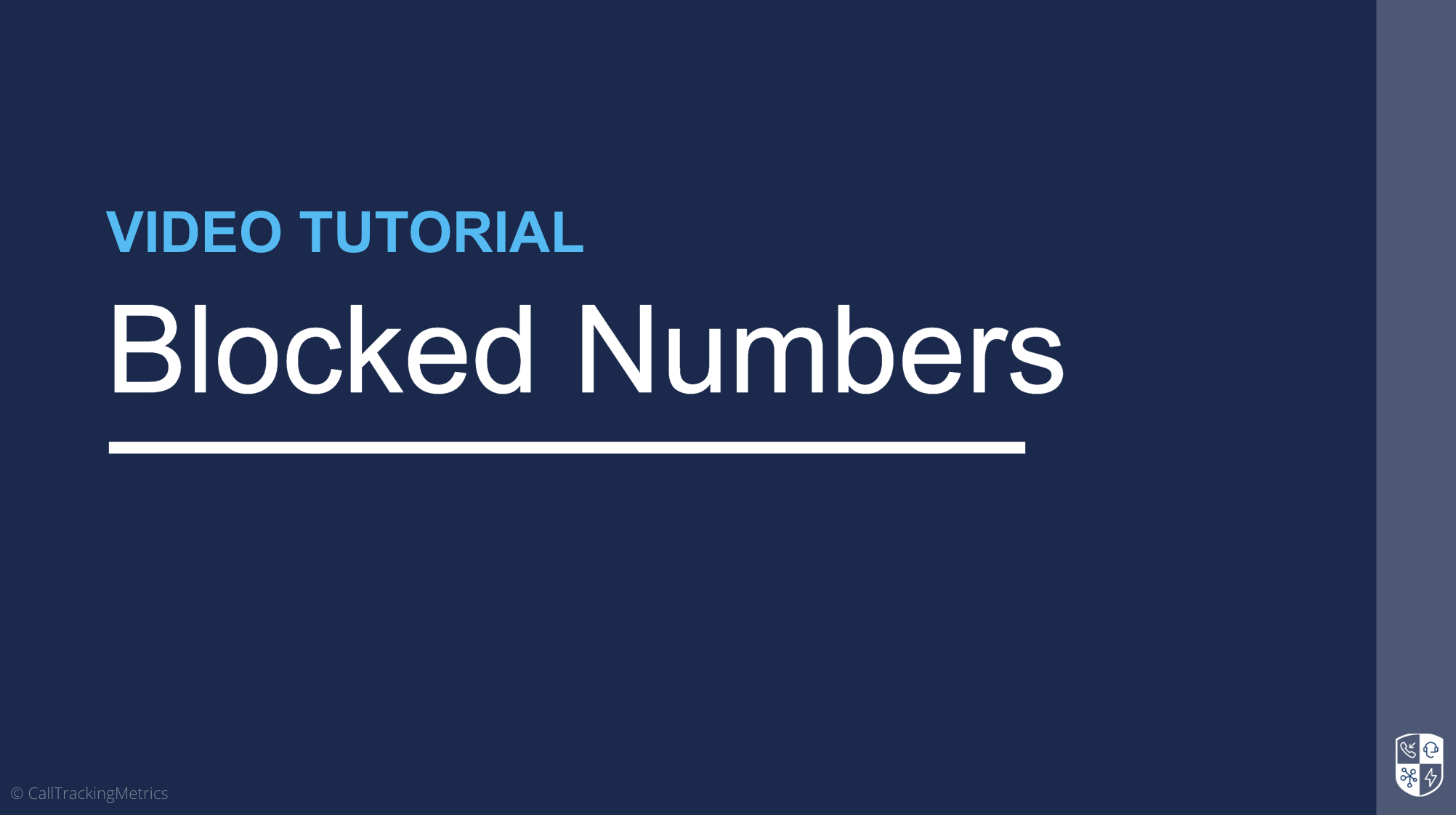 Blocked Numbers | CTM Training Center