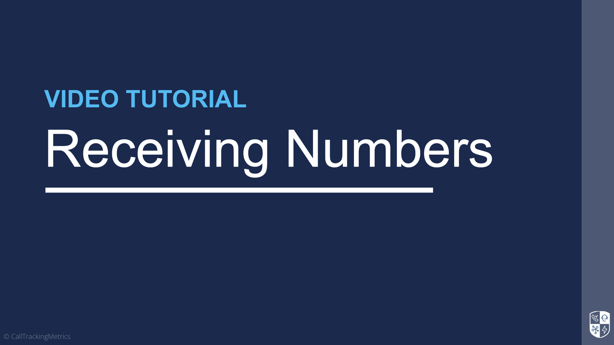 Receiving Numbers | CTM Training Center