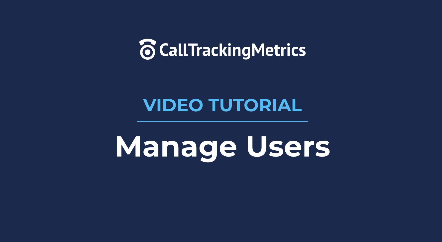 Manage Users | CTM Training Center