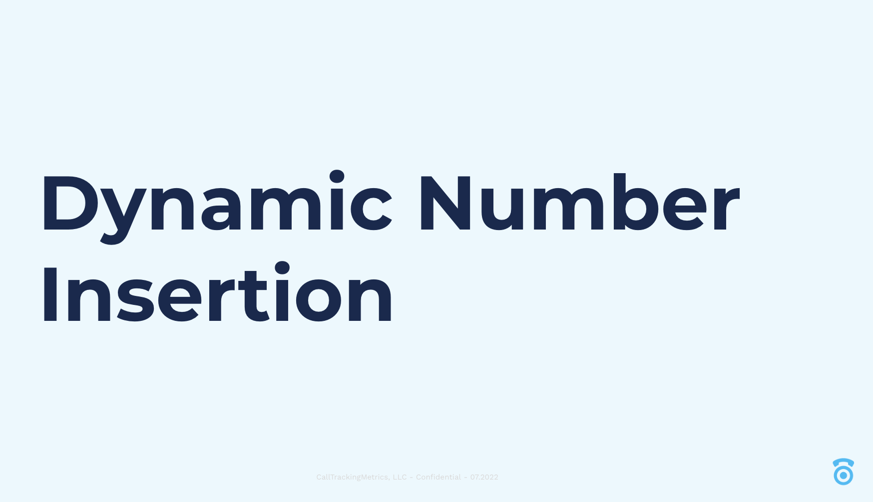 Dynamic Number Insertion Ctm Training Center