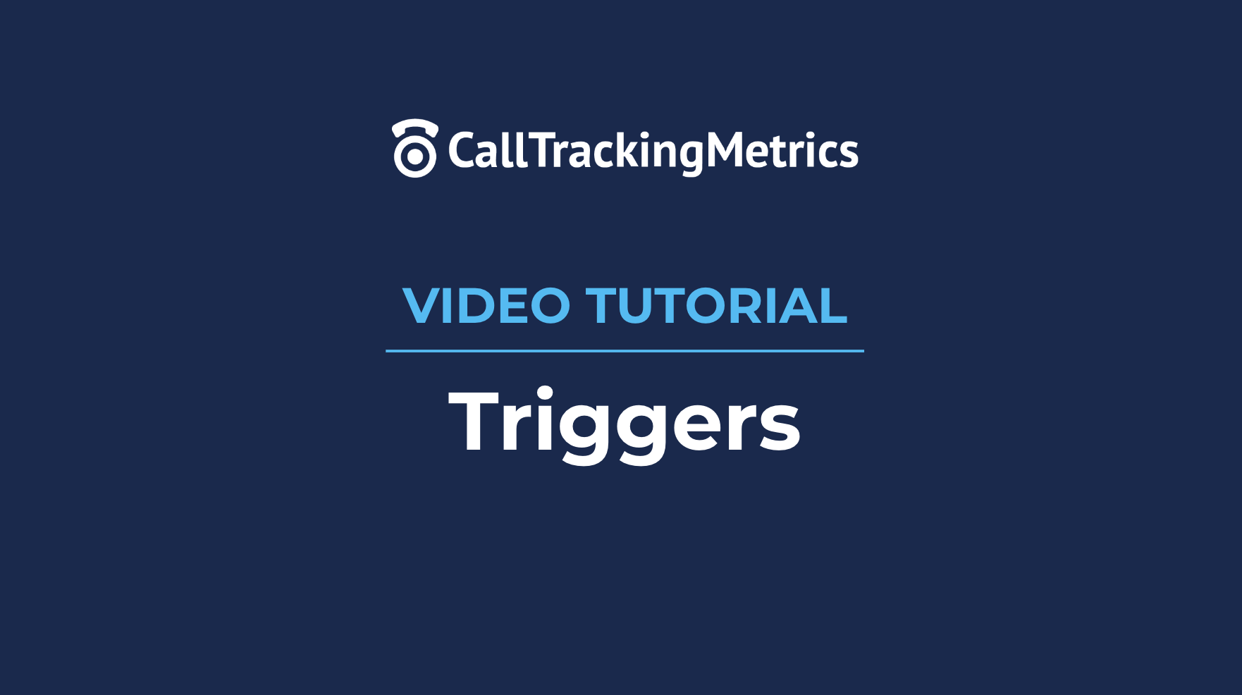 Triggers | CTM Training Center