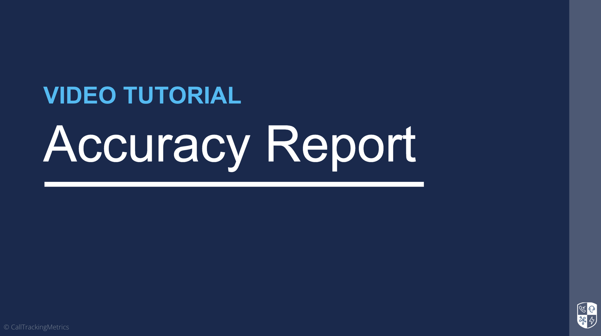 Accuracy Report | CTM Training Center