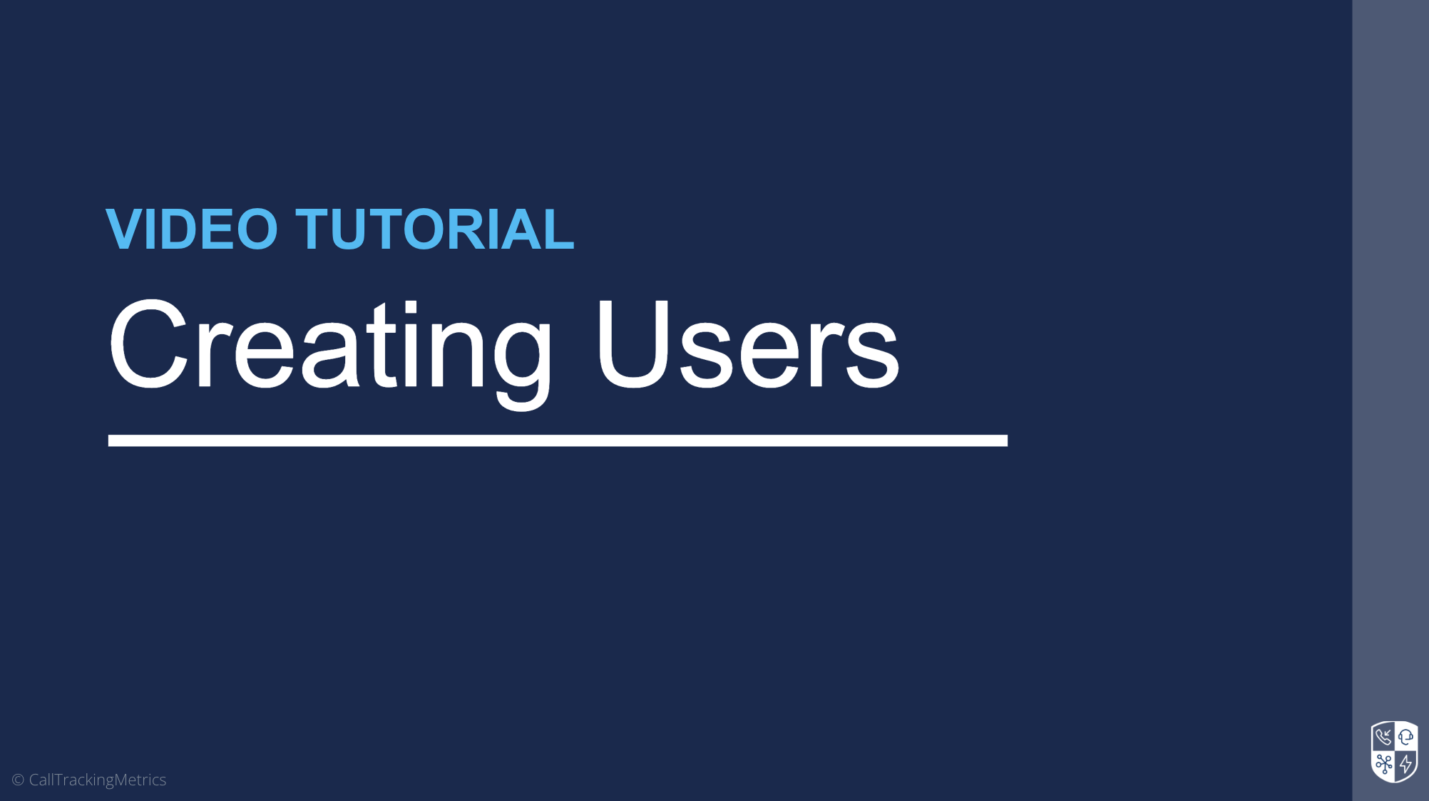 Creating Users | CTM Training Center