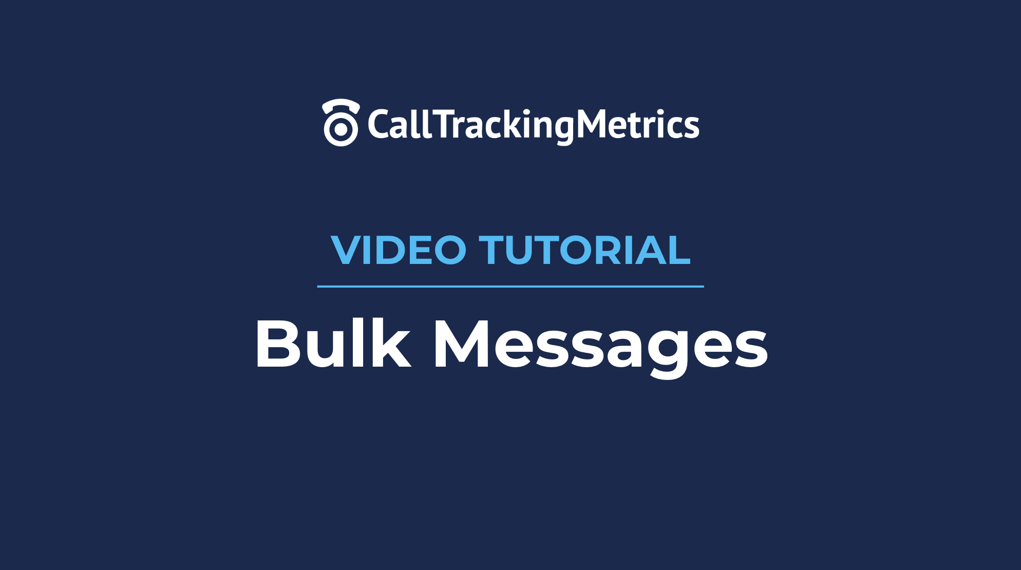 Bulk Messages | CTM Training Center